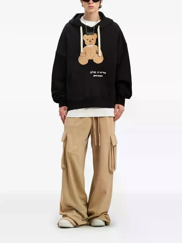 Palm Angels Bear In Mind Hoodie - Black