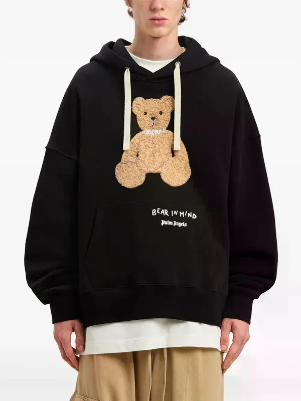 Palm Angels Bear In Mind Hoodie - Black
