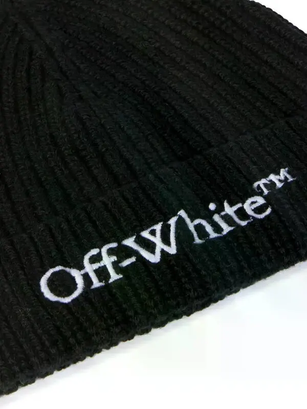 Off-White Logo-embroidered Beanie