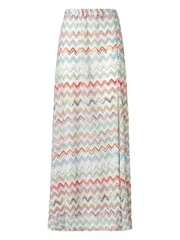 Missoni Zigzag-woven Maxi Skirt - White