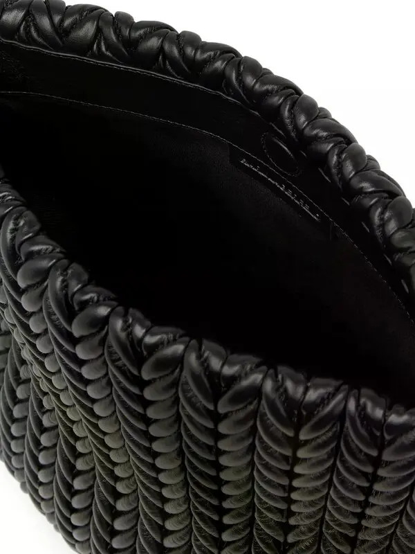 Karl Lagerfeld K/weave Shoulder Bag - Black