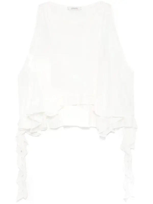 Dorothee Schumacher Ruffle-detail Tank Top - White