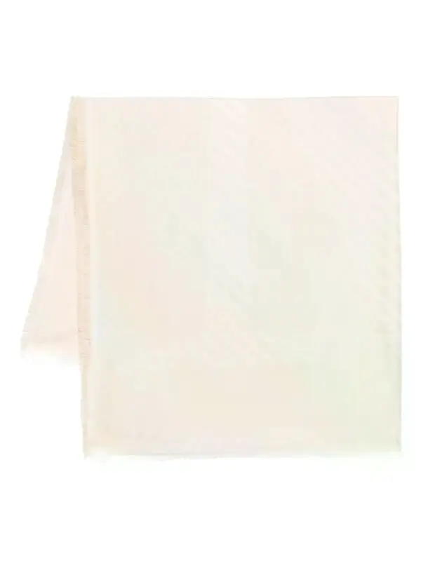 Max Mara Jacquard Scarf - Neutrals