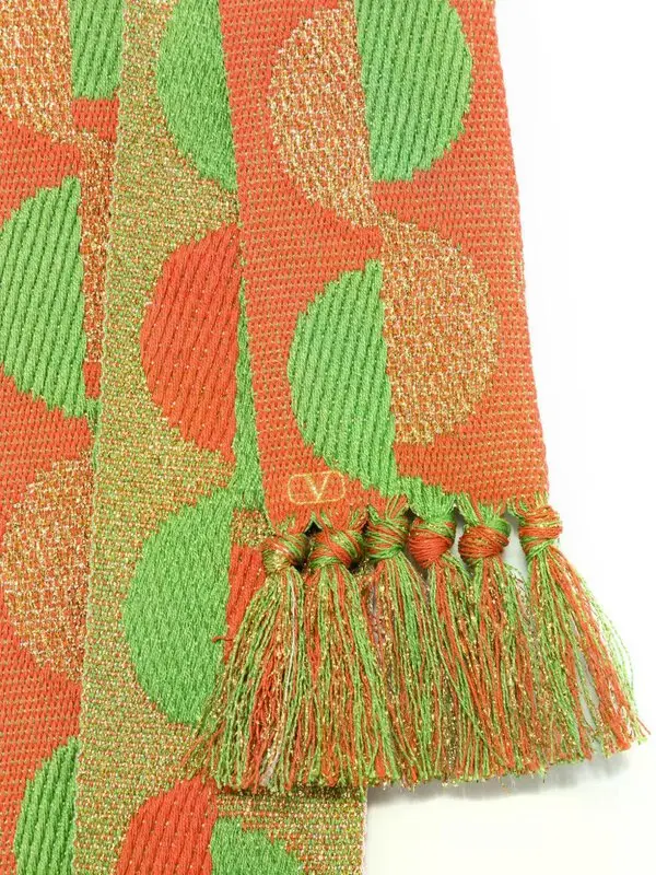 Valentino Garavani Pattern-jacquard Scarf