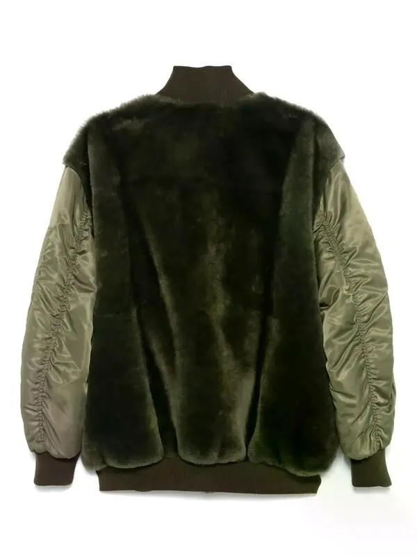 BLANCHA Shearling Bomber Jacket