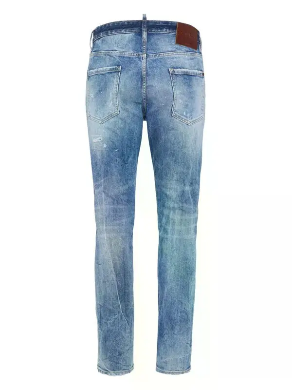 Dsquared2 Distressed Stretch-cotton Jeans