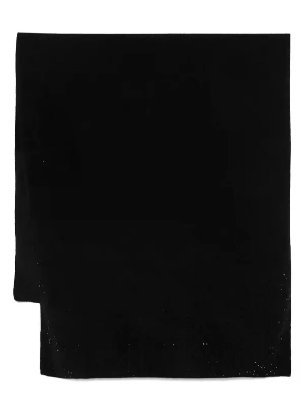 Ermanno Scervino Crystal-embellished Scarf - Black