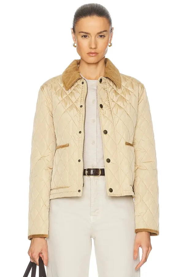 Burberry Cropped Quilted Jacket