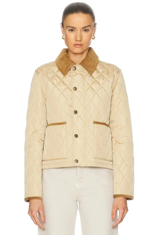 Burberry Cropped Quilted Jacket