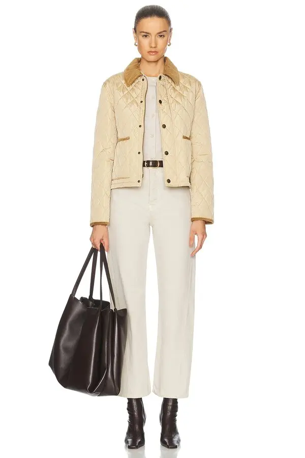 Burberry Crewneck Cardigan - Nutmeg