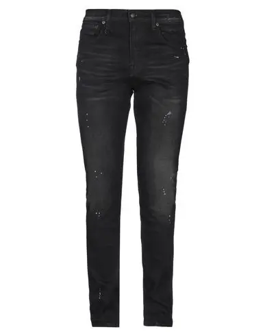 R13 Tapered Jeans With Stained Effect