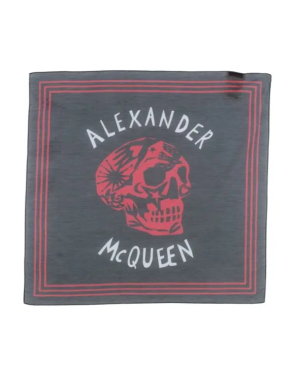 Alexander McQueen Scarf Midnight Cotton, Silk