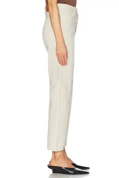 TOTEME Twisted Seam Full Length Straight Leg Jeans