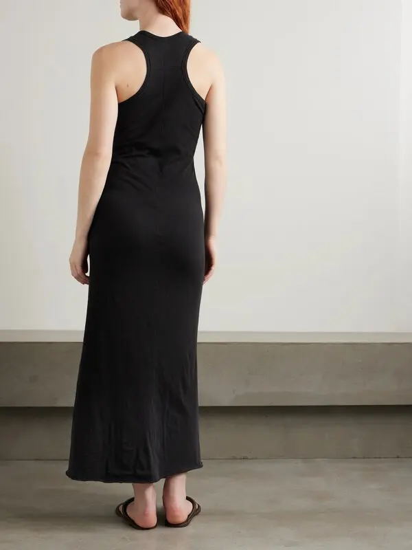 Skin Elodie Organic Pima Cotton-Jersey Maxi Dress In Black - 40% Off |  Editorialist