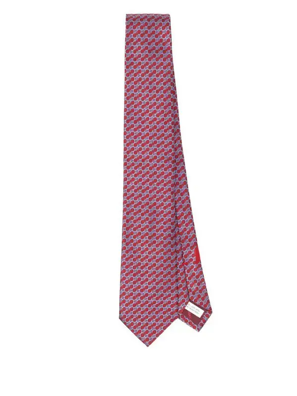 FERRAGAMO Silk Neck Tie - Red