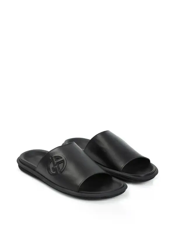 Giorgio Armani Logo-embossed Slides