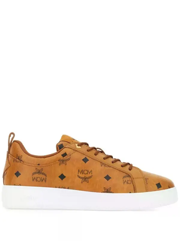 Mcm Visetos-print Sneakers
