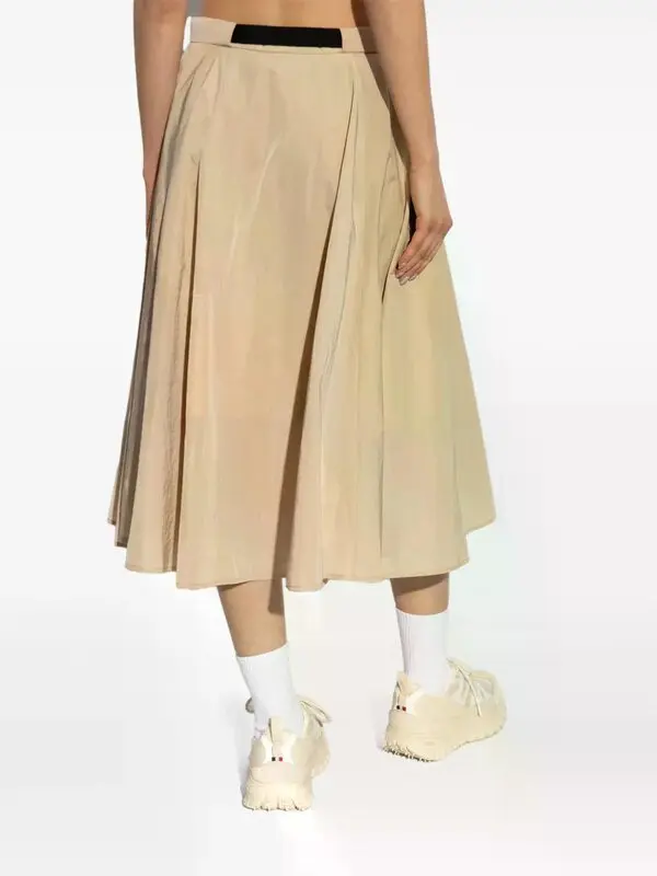 Moncler Belted Midi Skirt - Neutrals