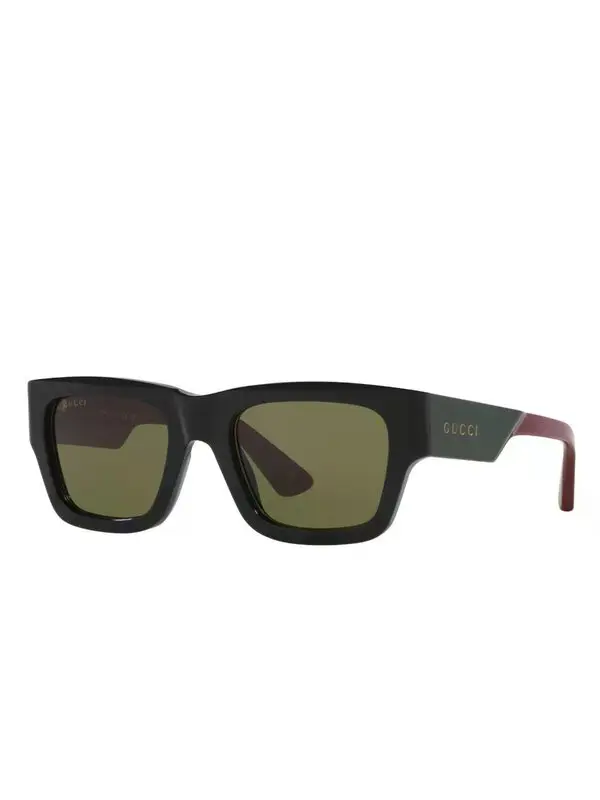 Gucci Rectangle-frame Sunglasses - Black
