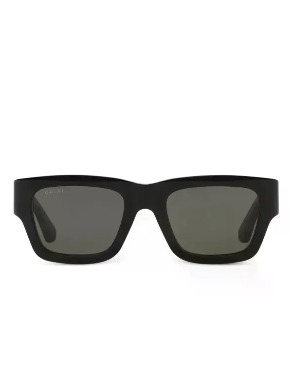Gucci Rectangle-frame Sunglasses - Black