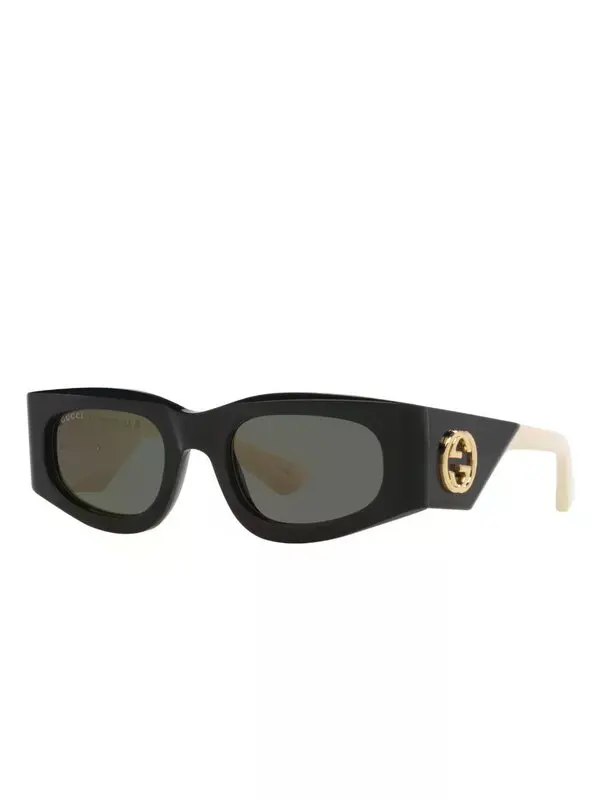 Gucci Rectangle-frame Sunglasses - Black