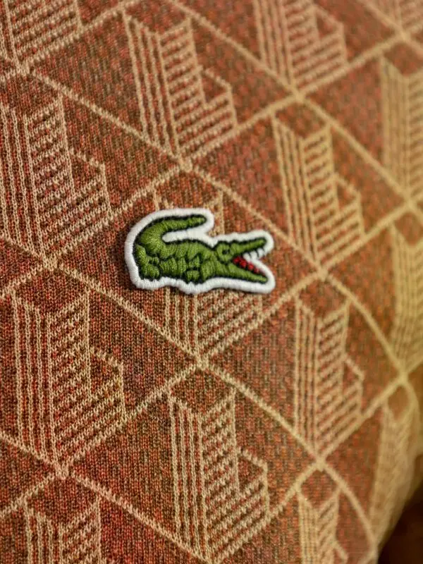Lacoste Monogram Pattern Cardigan