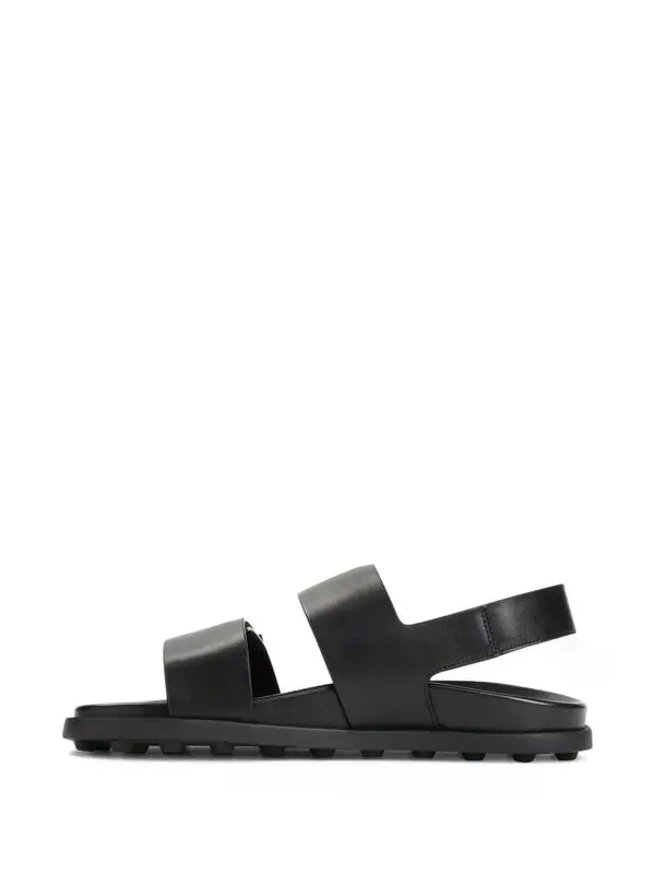 TOD'S Leather Sandals - Black
