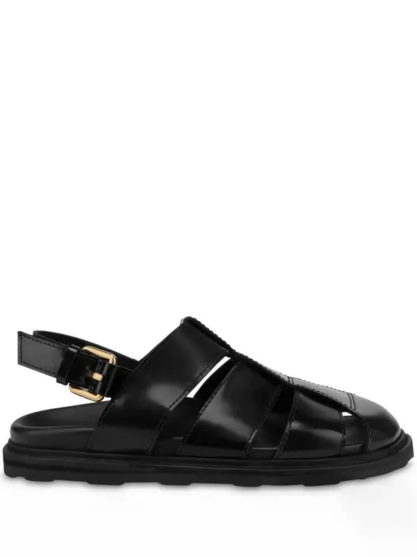 Moschino Brushed Sandals - Black