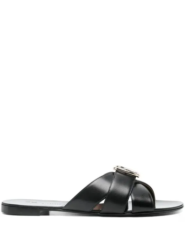 GIUSEPPE ZANOTTI Geraldhine Leather Sandals - Black