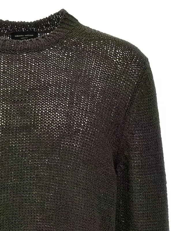 ROBERTO COLLINA Knitted Sweater - Brown