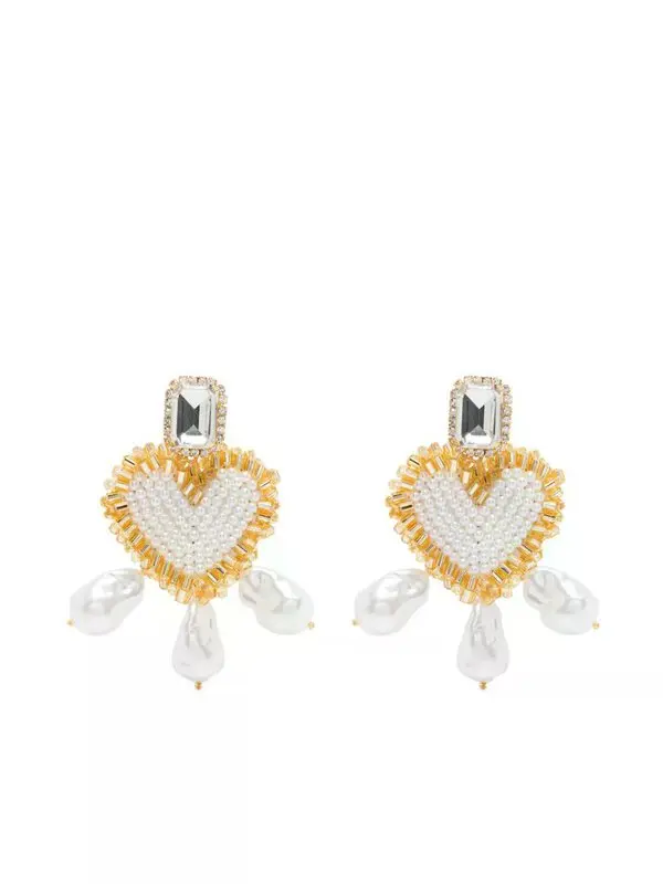 VANINA Love Letter Earrings - White