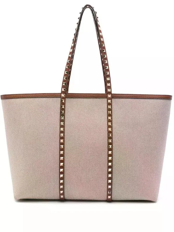 Valentino Garavani Rockstud Tote Bag - Neutrals