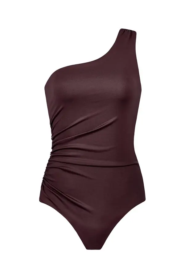 MARIE OLIVER Lonita One-piece Swimsuit - Walnut