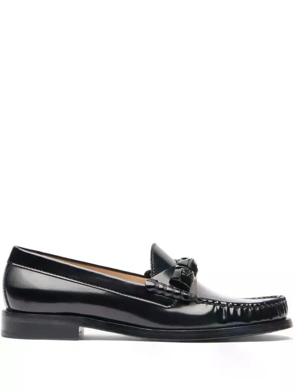 STUART WEITZMAN Leather Loafers - Black