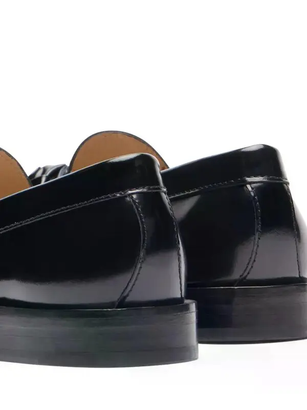 STUART WEITZMAN Leather Loafers - Black
