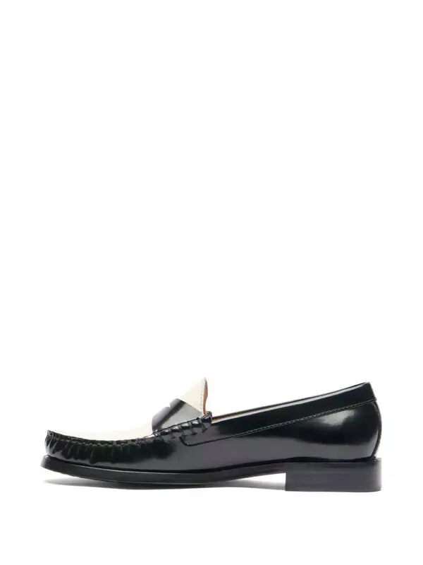 STUART WEITZMAN Leather Loafers - Black