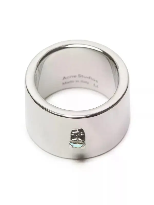 Acne Studios Crystal-embellished Ring - Silver