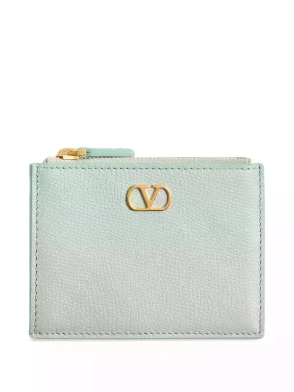 Valentino Garavani Vlogo Signature Card Holder - Green