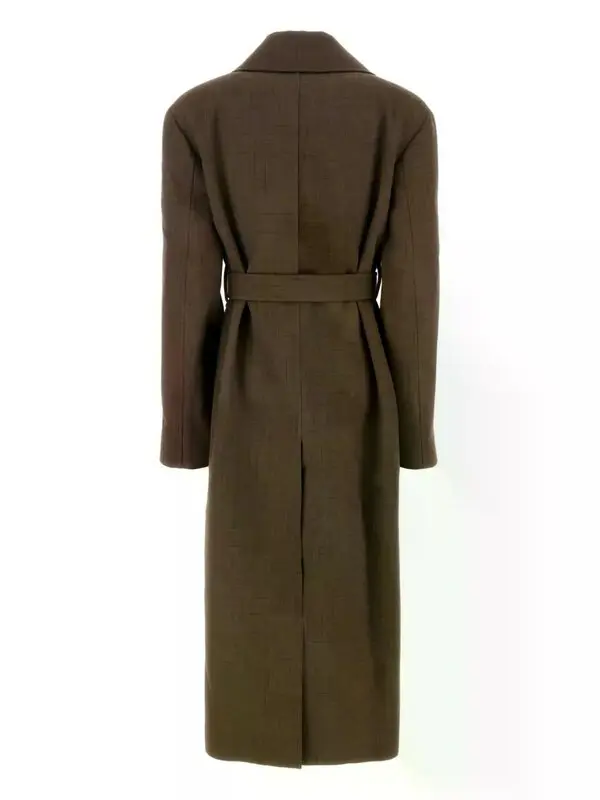 JIL SANDER Belted Coat - Brown