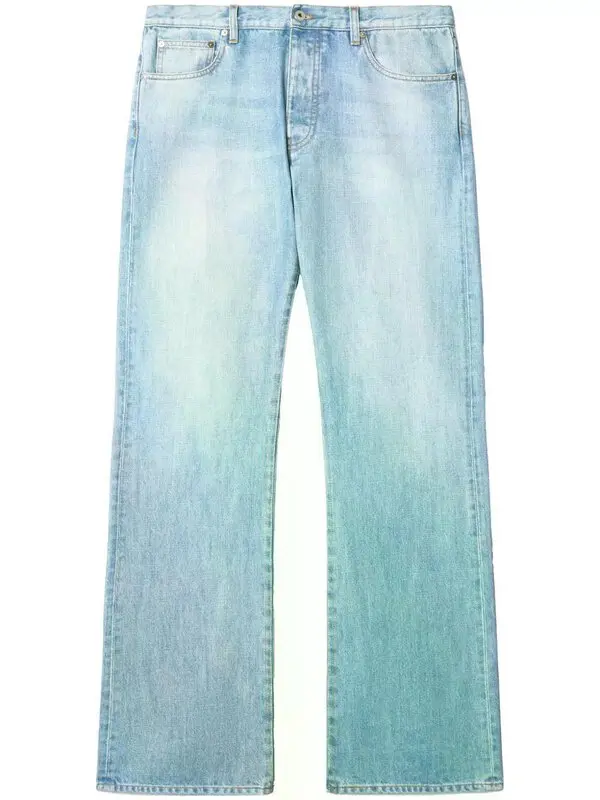 Off-White Straight Leg Jeans - Blue