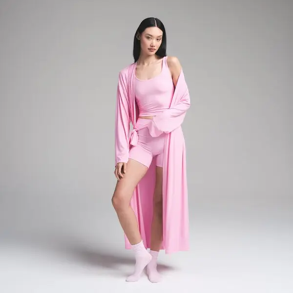 SKIMS Soft Lounge Long Robe Bubble Gum