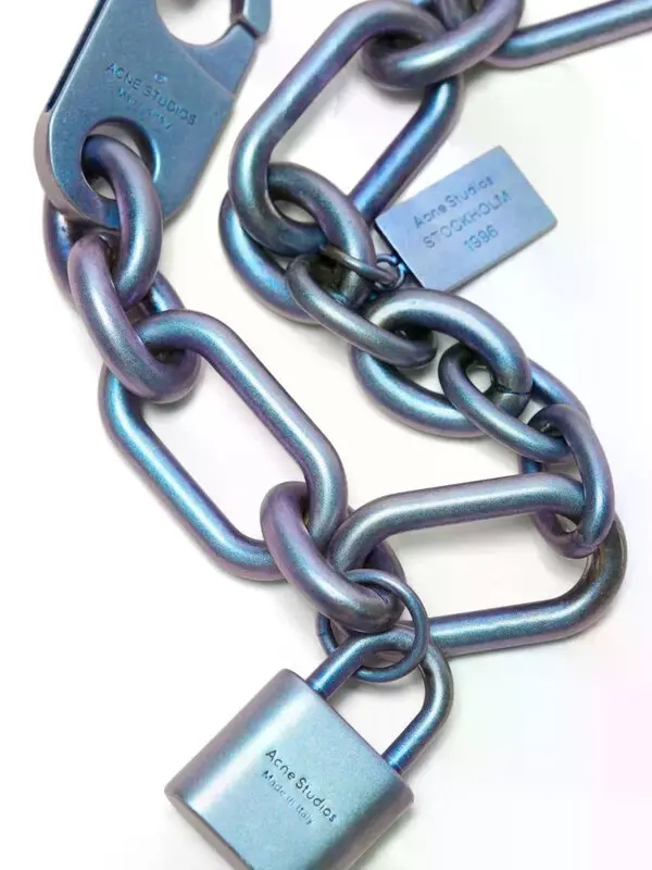 Acne Studios Padlock Chain Necklace