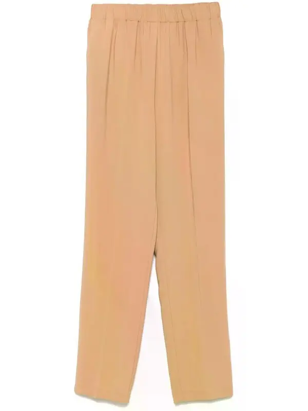 FORTE_FORTE Cady Crepe Trousers - Brown