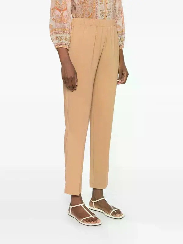 FORTE_FORTE Cady Crepe Trousers - Brown