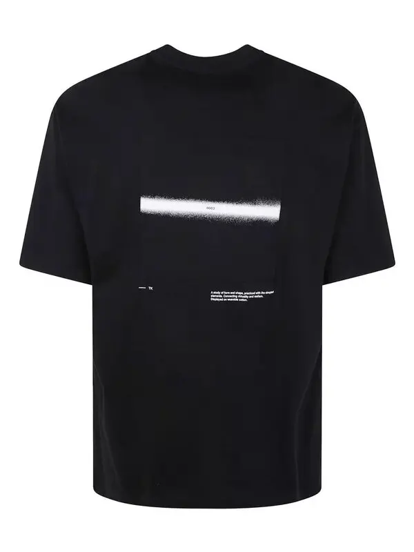 THOM KROM Graphic-print Cotton T-shirt - Black