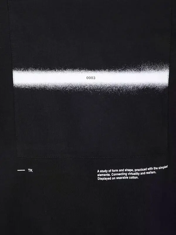 THOM KROM Graphic-print Cotton T-shirt - Black