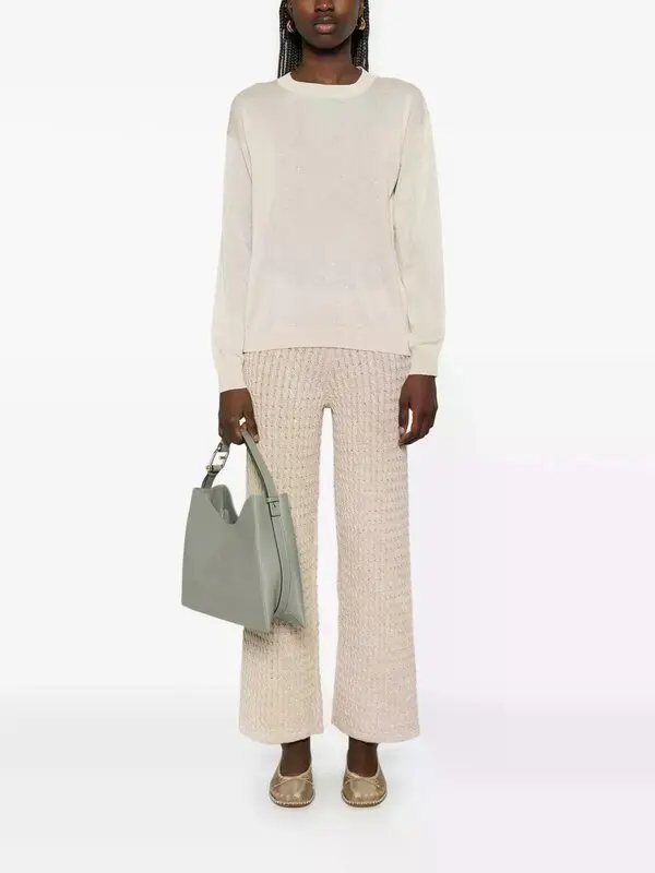 Eleventy Sequined Sweater - Neutrals