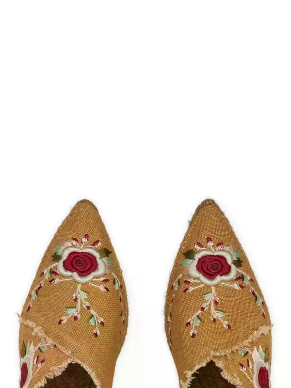 Etro Floral Embroidered Espadrilles