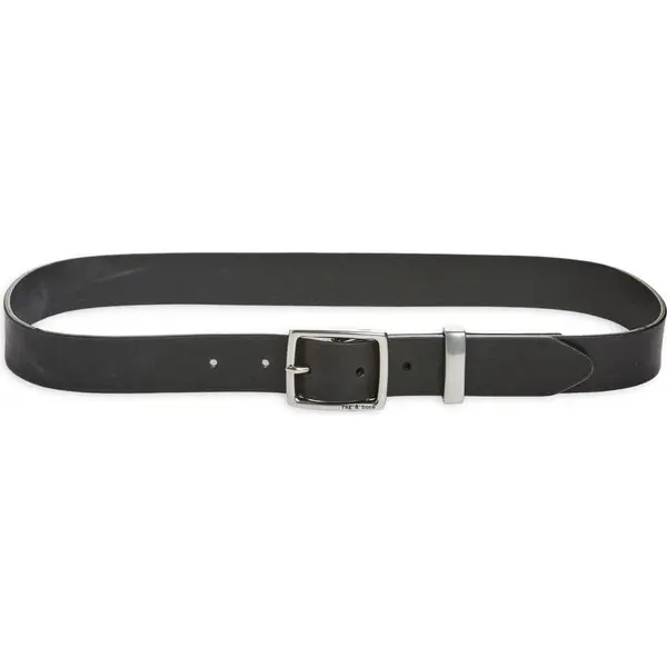 Rag & Bone X Boyfriend Leather Belt - Black