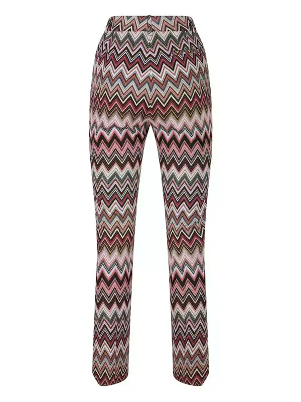 Missoni Zigzag-pattern Trousers - Red